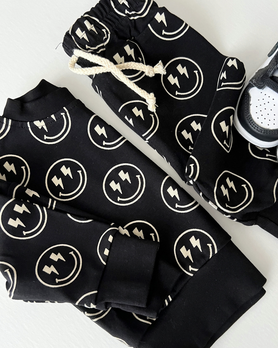 Jogger Set | Electric Smiley – LUCKY PANDA KIDS