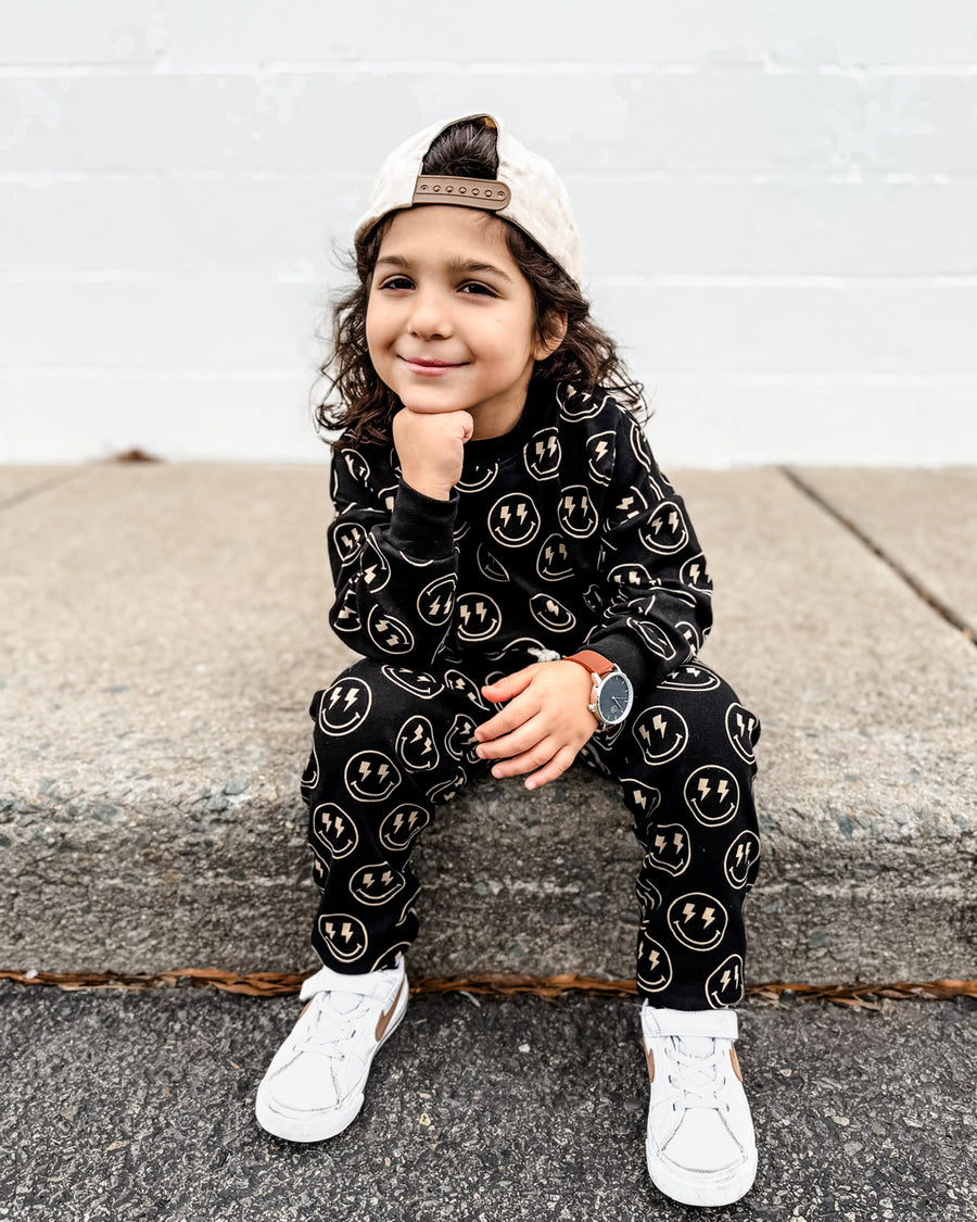 Jogger Set | Electric Smiley – LUCKY PANDA KIDS