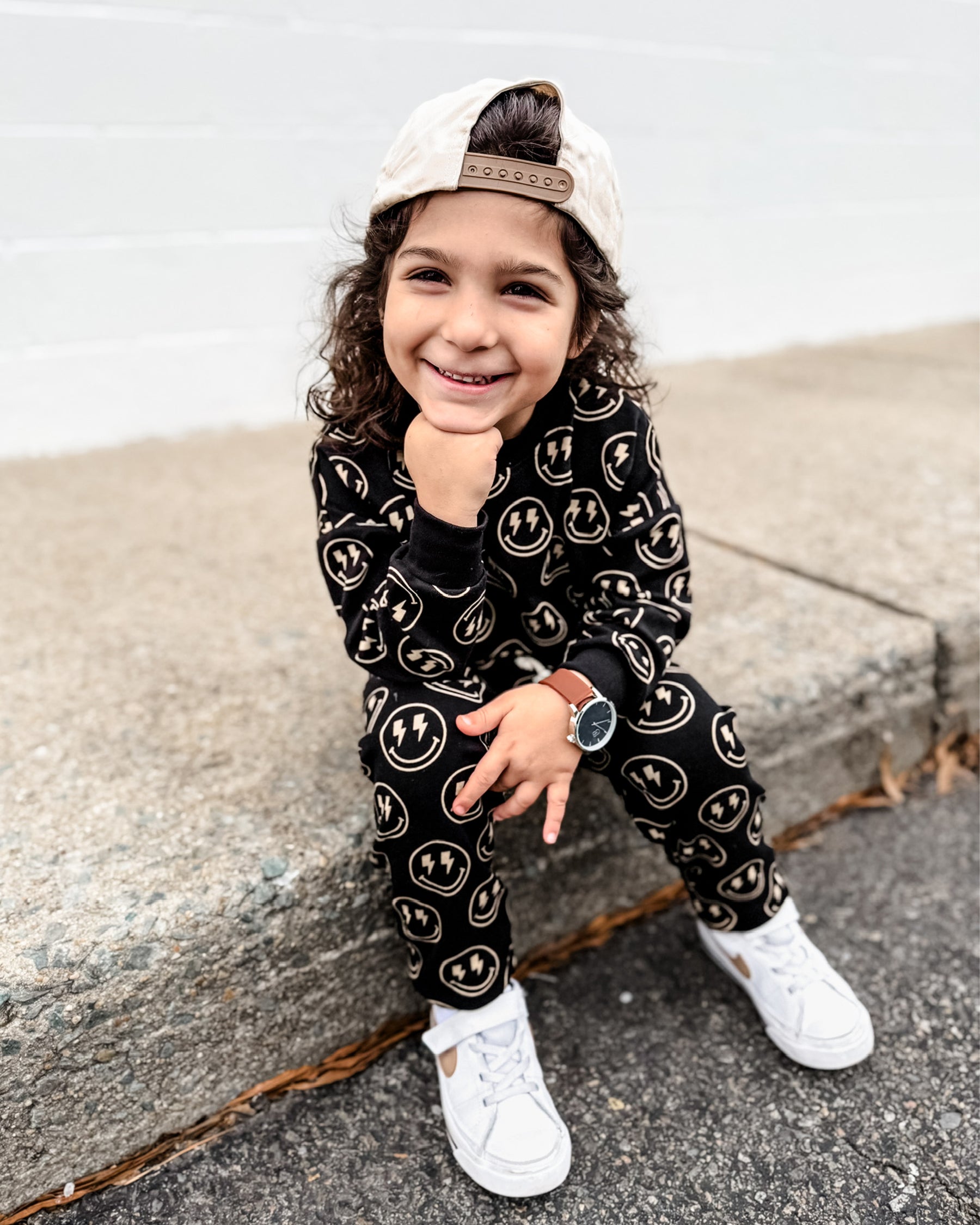 Jogger Set | Electric Smiley – LUCKY PANDA KIDS